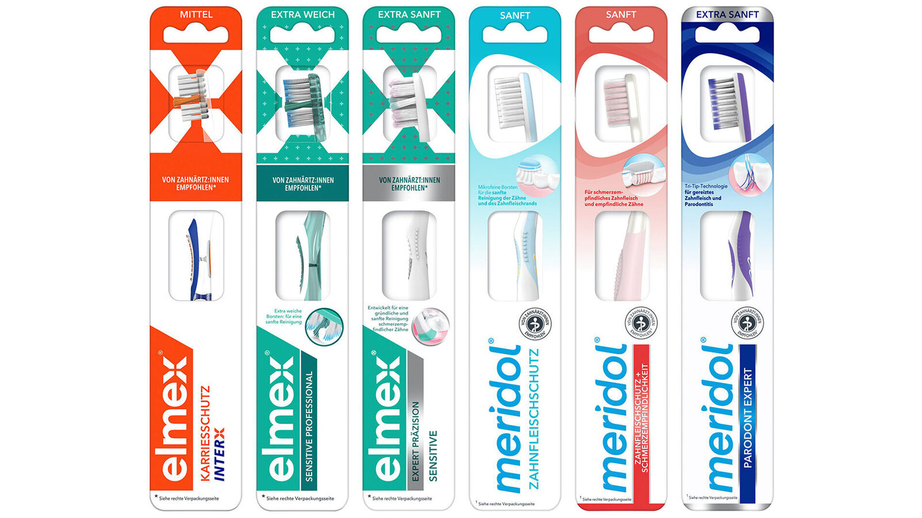 elmex und meridol Zahnbürsten jetzt in Kartonverpackungen - zm-online