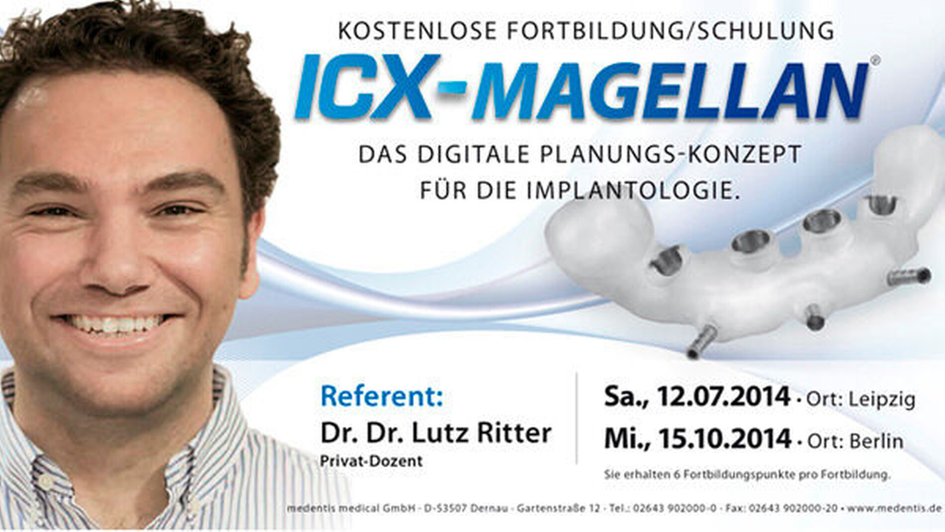 medentis: Kostenlose ICX-Magellan-Schulungen - zm-online