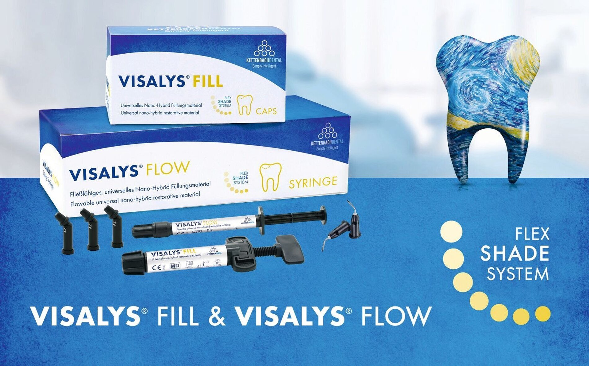 Neues Flex Shade System von Visalys Fill und Flow - zm-online